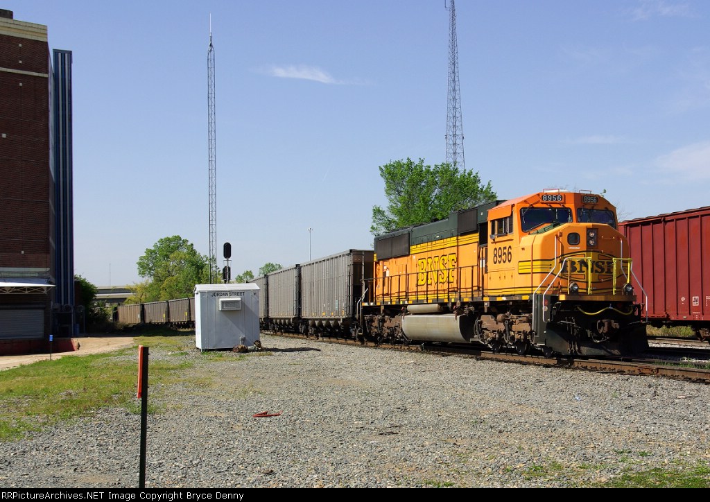 BNSF 8956 as Rear Distributed Power on TXU Coal Unit Train
